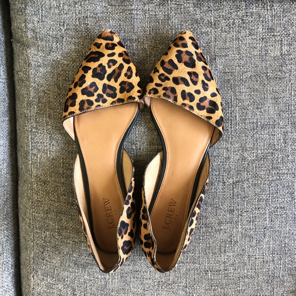 J. Crew | Shoes | J Crew Leopard Flats | Poshmark
